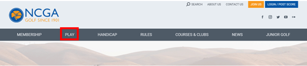 How Do I Find the Club Entry Forms Page on the NCGA Website?